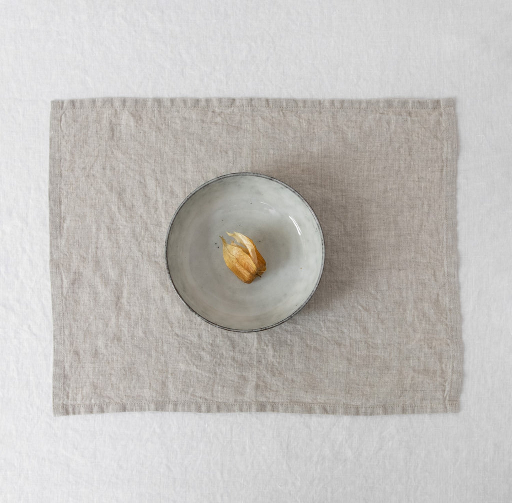 Leichtes Leinen-Tischset, Melange – Linen Tales Germany